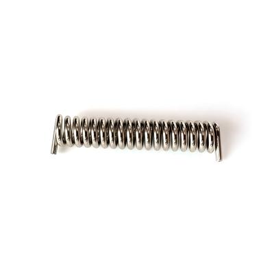 China Mini Center Coil Torsion Spring SUS304 Short Dual Straight Insert Legs Small Clip Return Torsion Spring for sale