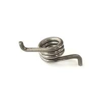 China Double Hook Torsion Spring 304 Stainless Steel Precision Small Clip Torsion Spring with Dual Straight Hook Arms for sale