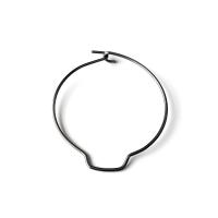 China SUS316 Wire Form Retaining Clip Circular Snap Ring 3D CNC Wire Forming Daiwa Reel Clicker Spring with Interlocking End for sale