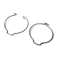 China SUS316 Wire Form Retaining Clip Circular Snap Ring 3D CNC Wire Forming Daiwa Reel Clicker Spring with Interlocking End for sale