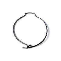 China SUS316 Wire Form Retaining Clip Circular Snap Ring 3D CNC Wire Forming Daiwa Reel Clicker Spring with Interlocking End for sale