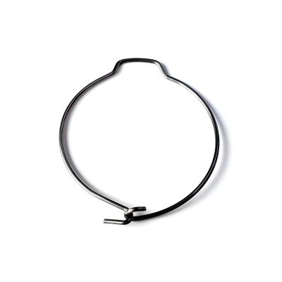 China SUS316 Wire Form Retaining Clip Circular Snap Ring 3D CNC Wire Forming Daiwa Reel Clicker Spring with Interlocking End for sale
