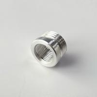 China 6061 Aluminum Thread Ferrule CNC Turning Precision Machined Threaded Bushing Sleeve Connector Adapter for sale