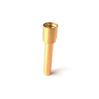 China Stepped Hollow H62 Brass Conductive Terminal Electrical Insert Connector Fitting with Internal Thread & Flat Clamping Lugs for sale