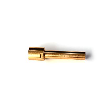 China Stepped Hollow H62 Brass Conductive Terminal Electrical Insert Connector Fitting with Internal Thread & Flat Clamping Lugs for sale