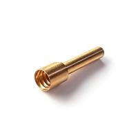China Stepped Hollow H62 Brass Conductive Terminal Electrical Insert Connector Fitting with Internal Thread & Flat Clamping Lugs for sale