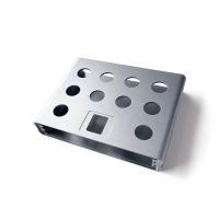 China 6063 Aluminum Electronic Enclosure CNC Machined Amplifier Instrument Housing Grey Anodized Circuit Board Shell for sale