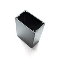 China Extruded Aluminum Electronic Controller Enclosure CNC Machined Rectangular Black Anodized Control Box Housing for sale