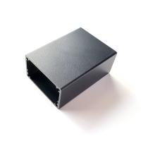 China Extruded Aluminum Electronic Controller Enclosure CNC Machined Rectangular Black Anodized Control Box Housing for sale