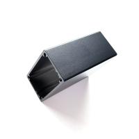 China Extruded Aluminum Electronic Controller Enclosure CNC Machined Rectangular Black Anodized Control Box Housing for sale