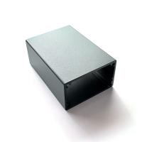 China Extruded Aluminum Electronic Controller Enclosure CNC Machined Rectangular Black Anodized Control Box Housing for sale