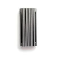 China Extruded Heatsink Aluminum Enclosure M.2 SSD Cooling Case Gray Anodized Electronic Housing for Heat Dissipation for sale