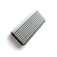 China Extruded Heatsink Aluminum Enclosure M.2 SSD Cooling Case Gray Anodized Electronic Housing for Heat Dissipation for sale