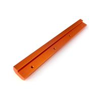China Single C Groove Aluminum Extrusion Rail Decorative Equipment Mounting Strip Orange Anodized C Channel Bar for sale