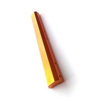 China Single C Groove Aluminum Extrusion Rail Decorative Equipment Mounting Strip Orange Anodized C Channel Bar for sale