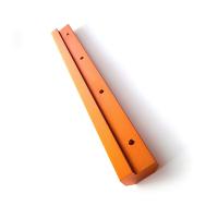 China Single C Groove Aluminum Extrusion Rail Decorative Equipment Mounting Strip Orange Anodized C Channel Bar for sale
