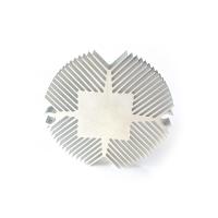 China Sunflower Round LED Aluminum Heatsink 6063-T5 Precision CNC Machined Enclosure with Mount Surface & Buckle Slots for sale