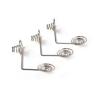 China Custom Dual Coil Stainless Steel Battery Conductive Contact Spring Wire Forming Electronic Spring Manufacturer for sale