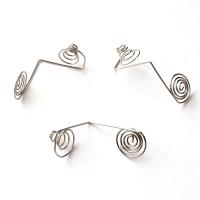 China Custom Dual Coil Stainless Steel Battery Conductive Contact Spring Wire Forming Electronic Spring Manufacturer for sale