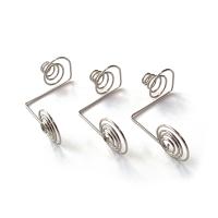 China Custom Dual Coil Stainless Steel Battery Conductive Contact Spring Wire Forming Electronic Spring Manufacturer for sale