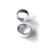 China Custom CNC Turned 6061 Knurled Internal Thread Lock Ring Aluminum Thread Nut Ring for Precision Equipment for sale