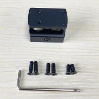 China CNC Machined 407K Picatinny Riser Mount 6061 Aluminum Black Anodized Red Dot Optic Riser Mount Custom OEM Manufacturer for sale