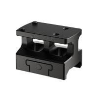 China CNC Machined 407K Picatinny Riser Mount 6061 Aluminum Black Anodized Red Dot Optic Riser Mount Custom OEM Manufacturer for sale