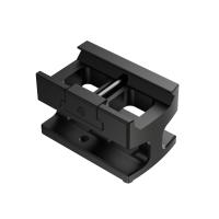 China CNC Machined RMR Picatinny Riser Mount 6061 Aluminum Black Anodized Red Dot Mount Custom OEM Manufacturer for sale