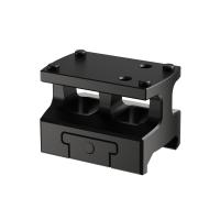 China Custom RMSc Riser Mount CNC Machined 6061 Aluminum RMSc Picatinny Red Dot Mount Black Anodized for Optic Installation for sale