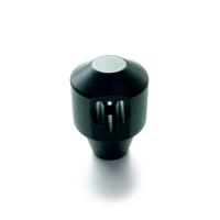 China CNC Machined 6061 Aluminum Lock Knob Tapered Threaded Adjustment Sleeve Black Anodized Camera Stand Locking Sleeve for sale