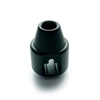 China CNC Machined 6061 Aluminum Lock Knob Tapered Threaded Adjustment Sleeve Black Anodized Camera Stand Locking Sleeve for sale