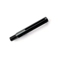 China CNC Machined 6063 Aluminum Tripod Extension Sleeve Knurled Camera Support Tube Black Anodized Threaded Adjustable Adjuster Tube for sale
