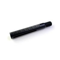 China CNC Machined 6063 Aluminum Tripod Extension Sleeve Knurled Camera Support Tube Black Anodized Threaded Adjustable Adjuster Tube for sale