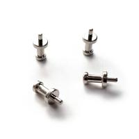 China CNC Swiss Machined SUS304 Step Locating Stud Single Head Flange Dowel Pin Electrolytic Mirror Polished Fixture Guide Pin for sale