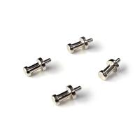 China CNC Swiss Machined SUS304 Step Locating Stud Single Head Flange Dowel Pin Electrolytic Mirror Polished Fixture Guide Pin for sale