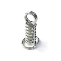 China Custom Single Closed Loop Extension Spring Music Wire SWP-B Blue Zinc Plated Mechanical Reset Pull Spring for sale