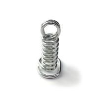 China Custom Single Closed Loop Extension Spring Music Wire SWP-B Blue Zinc Plated Mechanical Reset Pull Spring for sale