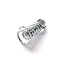 China Custom Single Closed Loop Extension Spring Music Wire SWP-B Blue Zinc Plated Mechanical Reset Pull Spring for sale