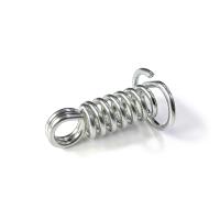 China Custom Single Closed Loop Extension Spring Music Wire SWP-B Blue Zinc Plated Mechanical Reset Pull Spring for sale