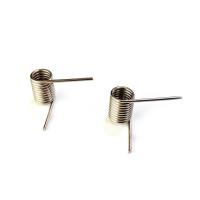 China Custom 304 Stainless Steel Double Leg Torsion Spring Polished Passivated Small Precision Rotational Torsion Spring for sale