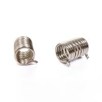China Custom Double Leg Torsion Spring Environmental Lead-Free Bright Nickel Plated Torsion Spring OEM for Appliance Hinge for sale