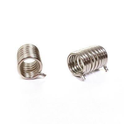 China Custom Double Leg Torsion Spring Environmental Lead-Free Bright Nickel Plated Torsion Spring OEM for Appliance Hinge for sale