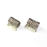 China Custom Double Leg Torsion Spring Environmental Lead-Free Bright Nickel Plated Torsion Spring OEM for Appliance Hinge for sale