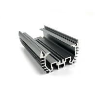 China Custom 6063-T5 Extruded Aluminum Heat Sink Enclosure Grey Anodized Industrial Power Supply Aluminum Profile for sale