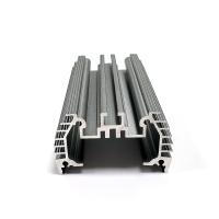 China Custom 6063-T5 Extruded Aluminum Heat Sink Enclosure Grey Anodized Industrial Power Supply Aluminum Profile for sale