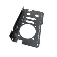 China Custom Powder Coated Aluminum Mounting Plate CNC Laser Cut Inverter Support Bracket for Power Controller Equipment for sale