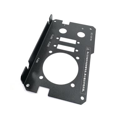 China Custom Powder Coated Aluminum Mounting Plate CNC Laser Cut Inverter Support Bracket for Power Controller Equipment for sale