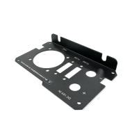 China Custom Powder Coated Aluminum Mounting Plate CNC Laser Cut Inverter Support Bracket for Power Controller Equipment for sale