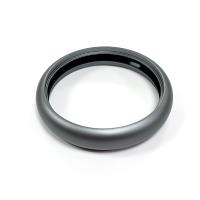 China Custom CNC Machined 6061-T6 Aluminum Ring Bezel Turn-Mill Machined Matte Grey Anodized Decorative Circular Frame for sale