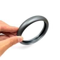China Custom CNC Machined 6061-T6 Aluminum Ring Bezel Turn-Mill Machined Matte Grey Anodized Decorative Circular Frame for sale